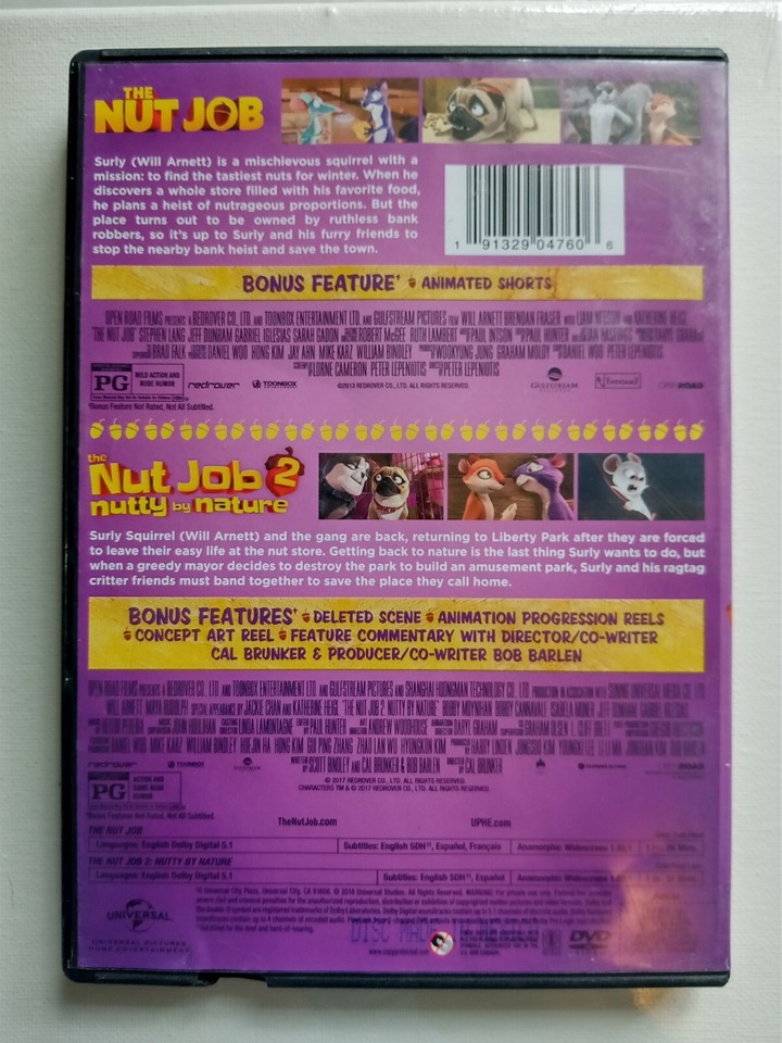 The Nut Job / The Nut Job 2: Nutty by Nature 2-Movie Collection [DVD ...