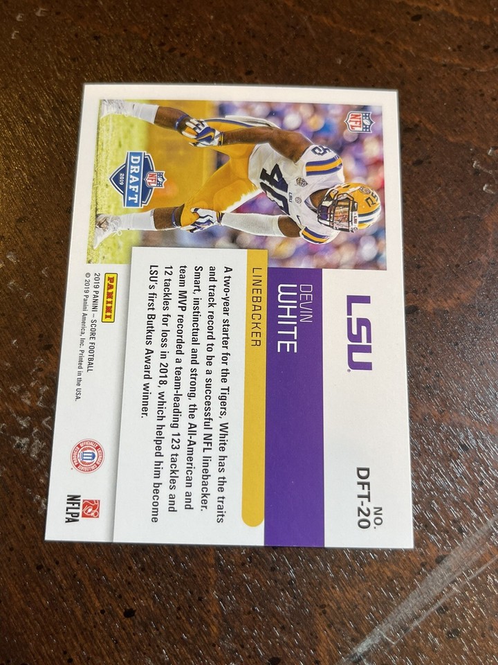 2019 Score - NFL Draft #DFT-20 Devin White (RC) | eBay
