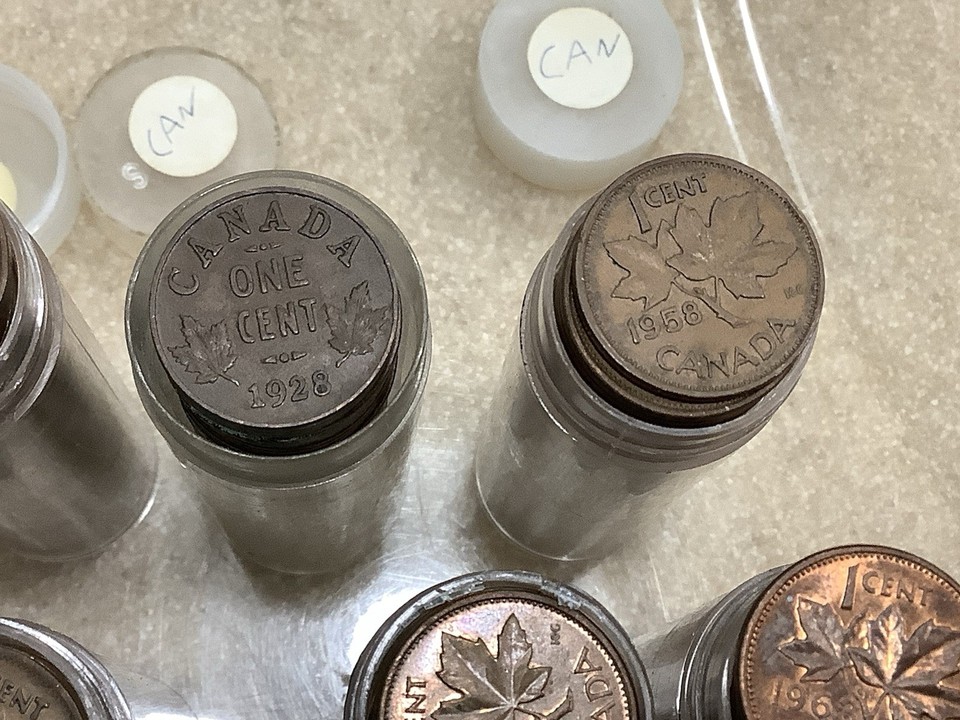 Unsearched Lot 12 Rolls Canadian One Cent (Penny) *Grand Pa’s ...