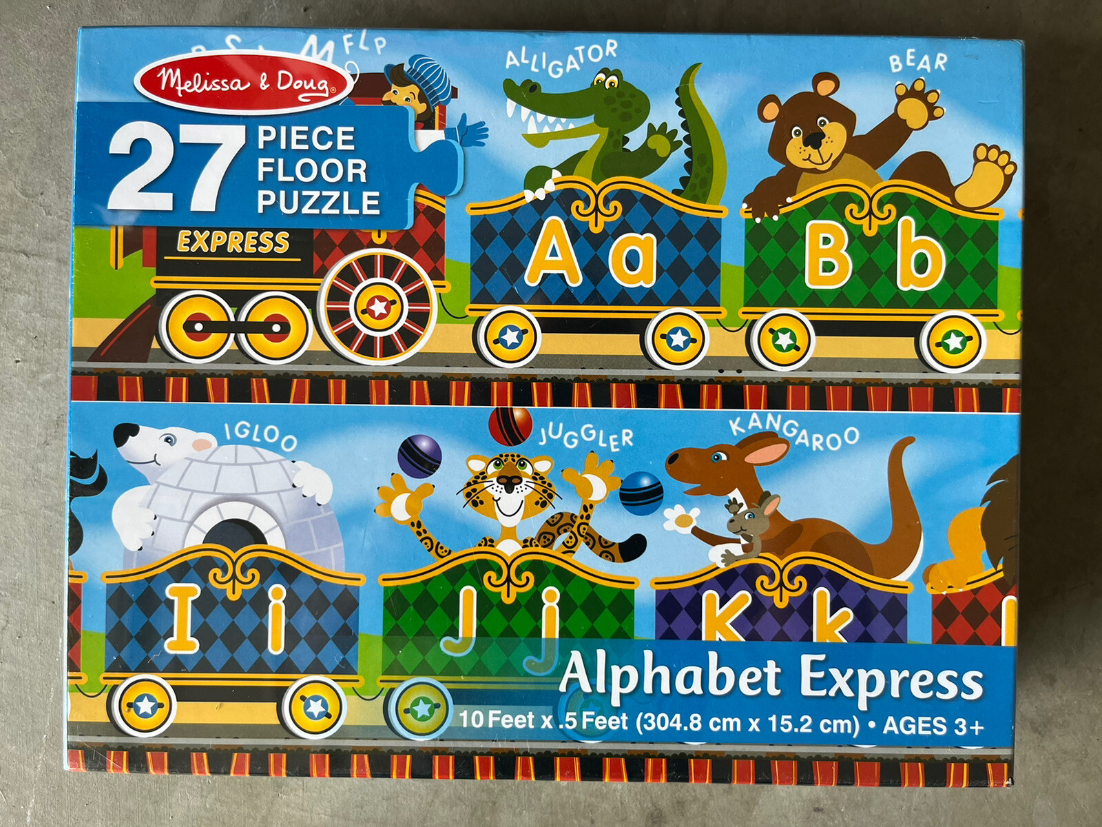 Melissa & Doug Alphabet Express Floor Puzzle Complete New Sealed! | eBay