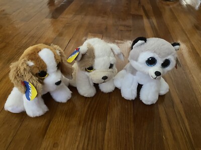 Set of 3 Ty Beanie Babies Barker Buff Houghie - New With Tags | eBay