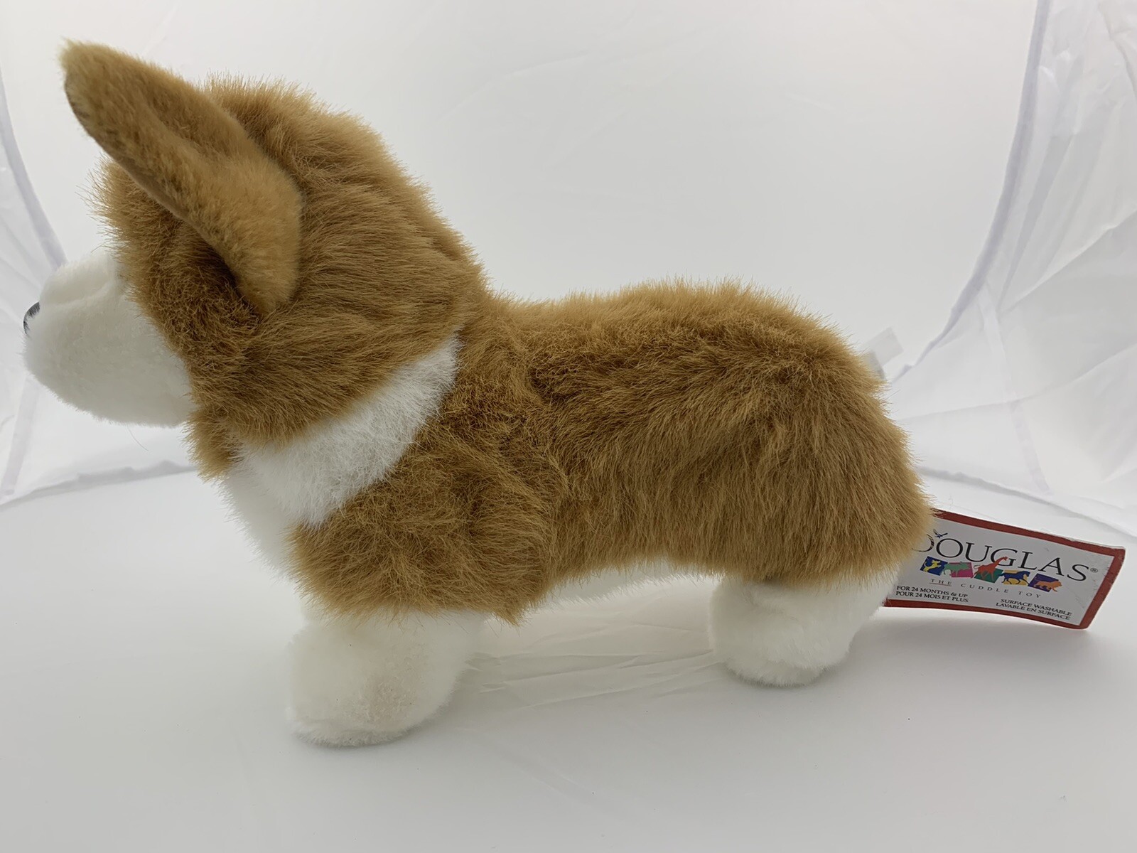 Douglas Corgi Dog Plush Brown White Soft Toy Stuffed 11" Original Tag ...