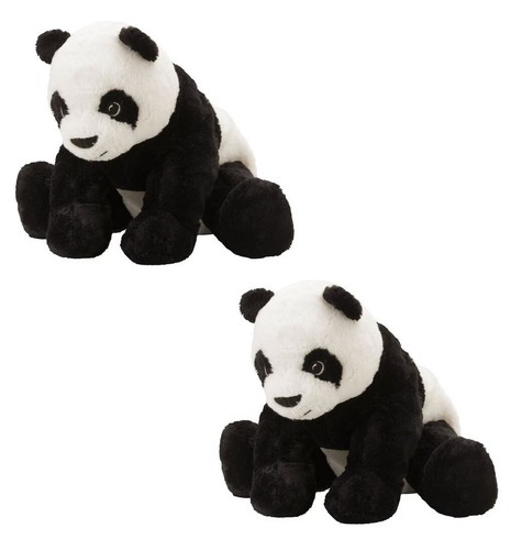 2 Panda Bibi Baby Doll Girl Boy Doll Soft Bodied Toy Sounds Clothes ...