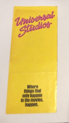 Universal Studios "Things That Only Happen in Movies" 1983 CA Brochure ...