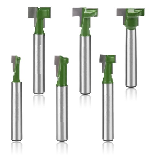Green Router Bit Set T-Slot Milling Cutter Keyhole Router Bit Trimming ...