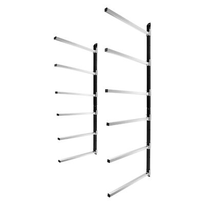 6 Place Wall Mount Bumper Rack Stand Auto Body Bumper Storage Rack ...