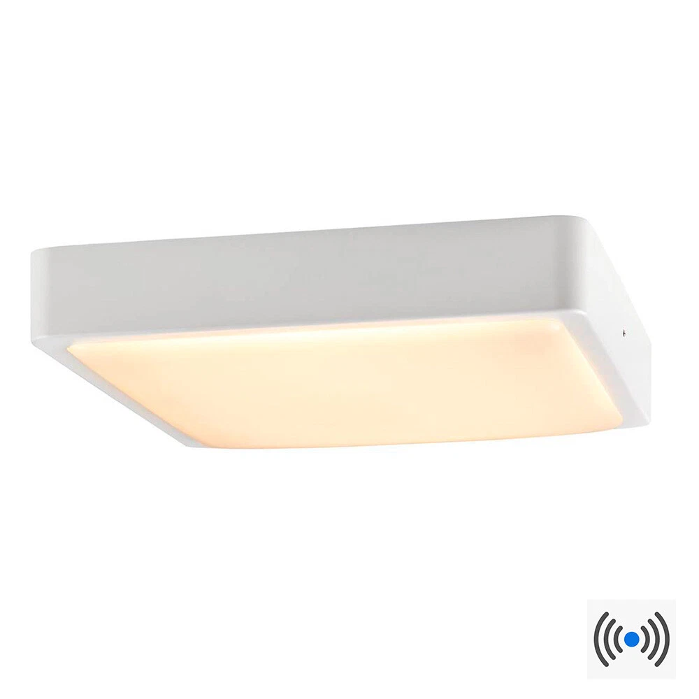 Square Motion Sensor Outdoor Ceiling Light | Shelly Lighting