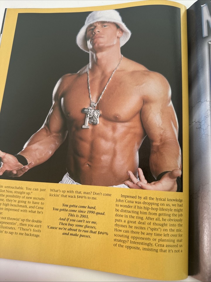 WWF Magazine April 2003–HURRICANE Cover And Fold Out Poster. Randy ...