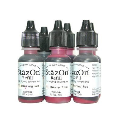 Choice of Tsukineko STAZON Solvent Ink Refills - You choose | eBay