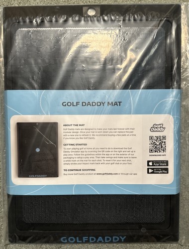 Golf Daddy Mat No Ball Simulator Practice Indoors Outdoors App Improve ...