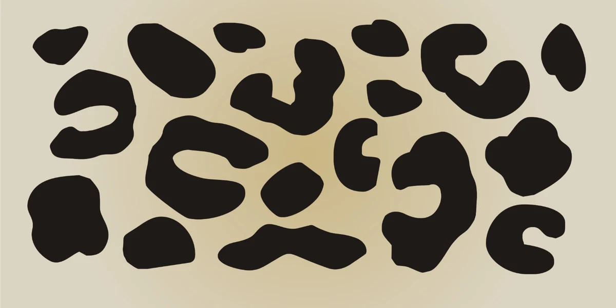 Leopard Print Stencil Printable
