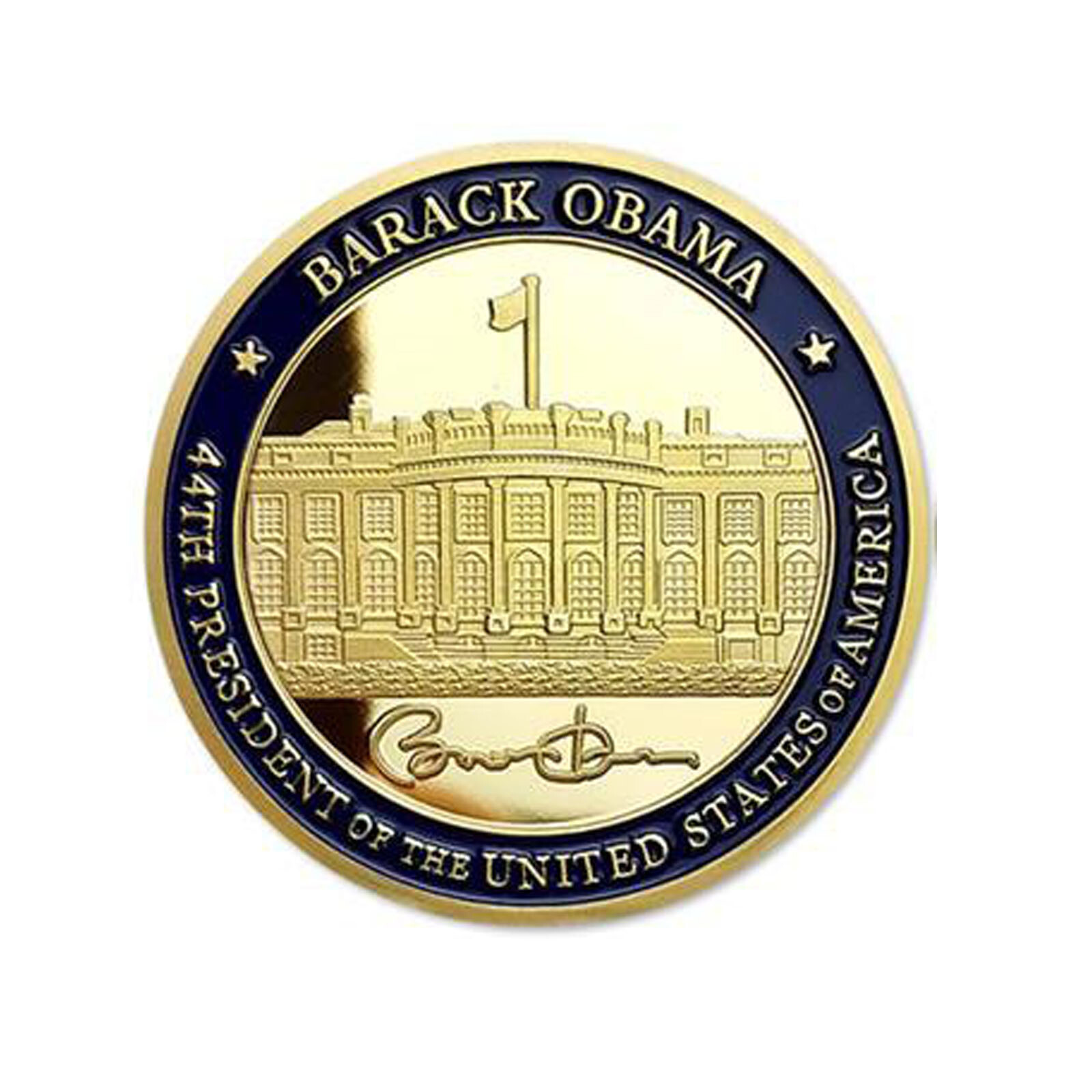 44&46 US President Barack Obama Joe Biden Signature White House ...