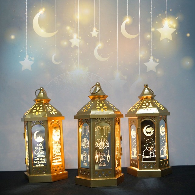 Wood Ramadan Palace Lamp LED Eid Mubarak Decorative Lights Hanging Wood Ramadan Palace Lamp LED Eid Mubarak Decorative Lights Hanging
