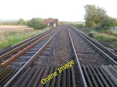 Photo 12x8 View down the line from foot crossing on Stour Valley Walk ...