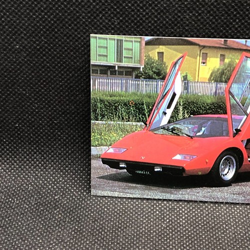 Lamborghini Countach LP400 Super Car Card Amada Japanese Vintage Japan ...