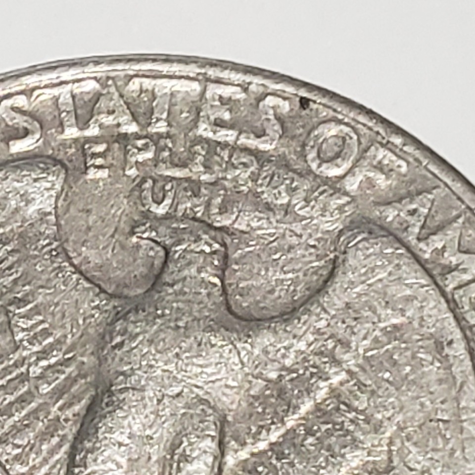 Rare 1983 P. MINT ERROR WASHINGTON QUARTER No I In Word IN + Mint Mark ...
