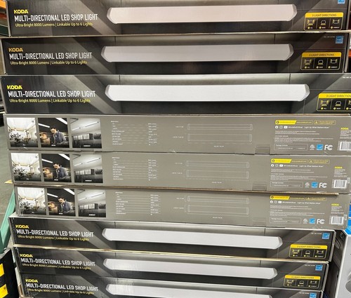 Koda 46" Multi-Directional LED Linkable Shop Light with Chain 8000 ...