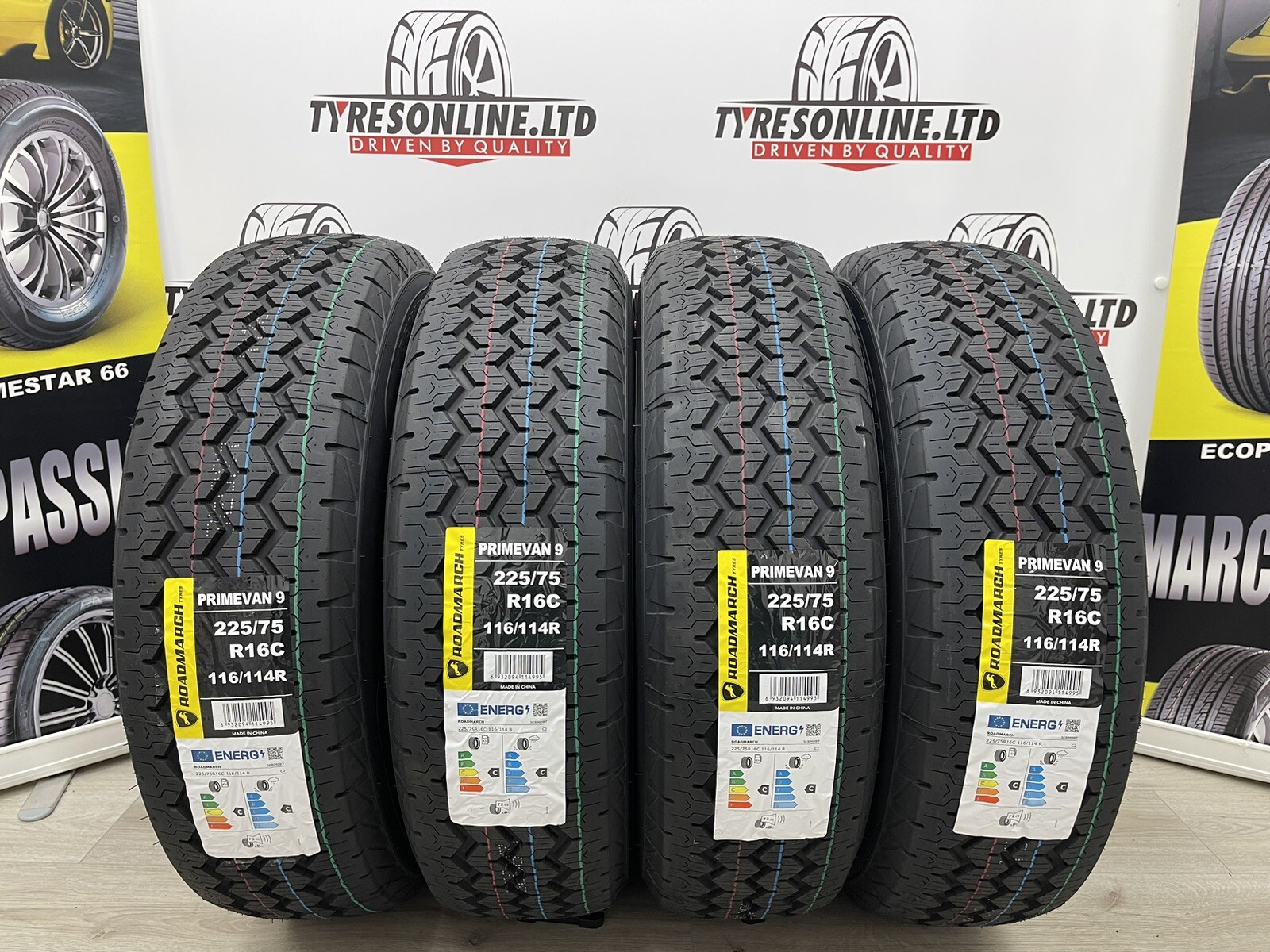 4 X 225 75 16C ROADMARCH 116/114R 225/75R16C BRAND NEW COMMERCIAL VAN ...