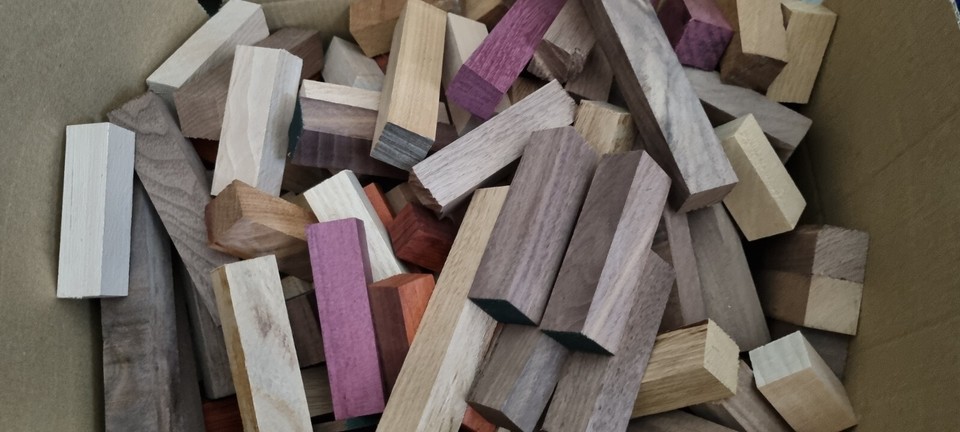 1.5 KG Mixed Hardwood Offcuts - Variety Of Hardwood offcuts - Small ...