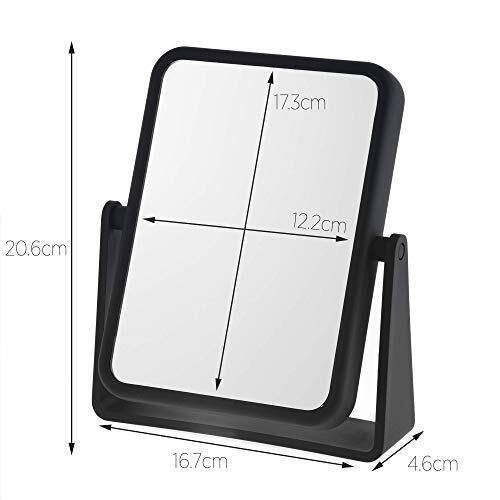 Magnifying Vanity Makeup Mirror Rectangular Soft Touch Finish With 7x ...