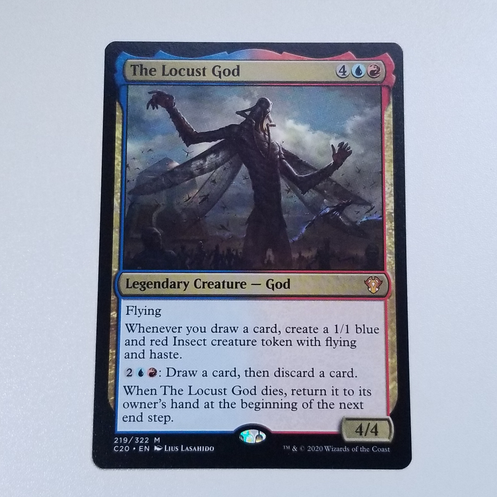 MTG The Locust God Commander 2020 219/322 Regular Mythic for sale ...