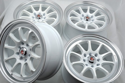 4 New 15x7 DDR Roar 15" Rims Wheels Yaris MR2 Cube xB Cooper Civic ...