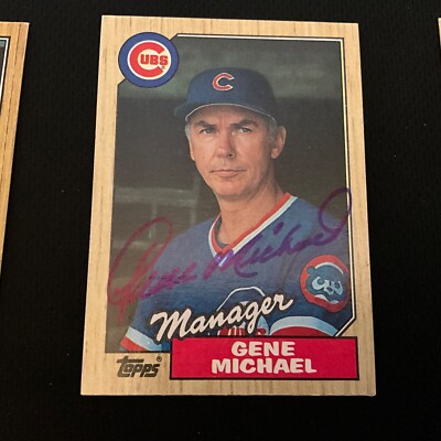Autographed 1987 Topps GENE MICHAEL. DEC 2019 # N-1 | eBay