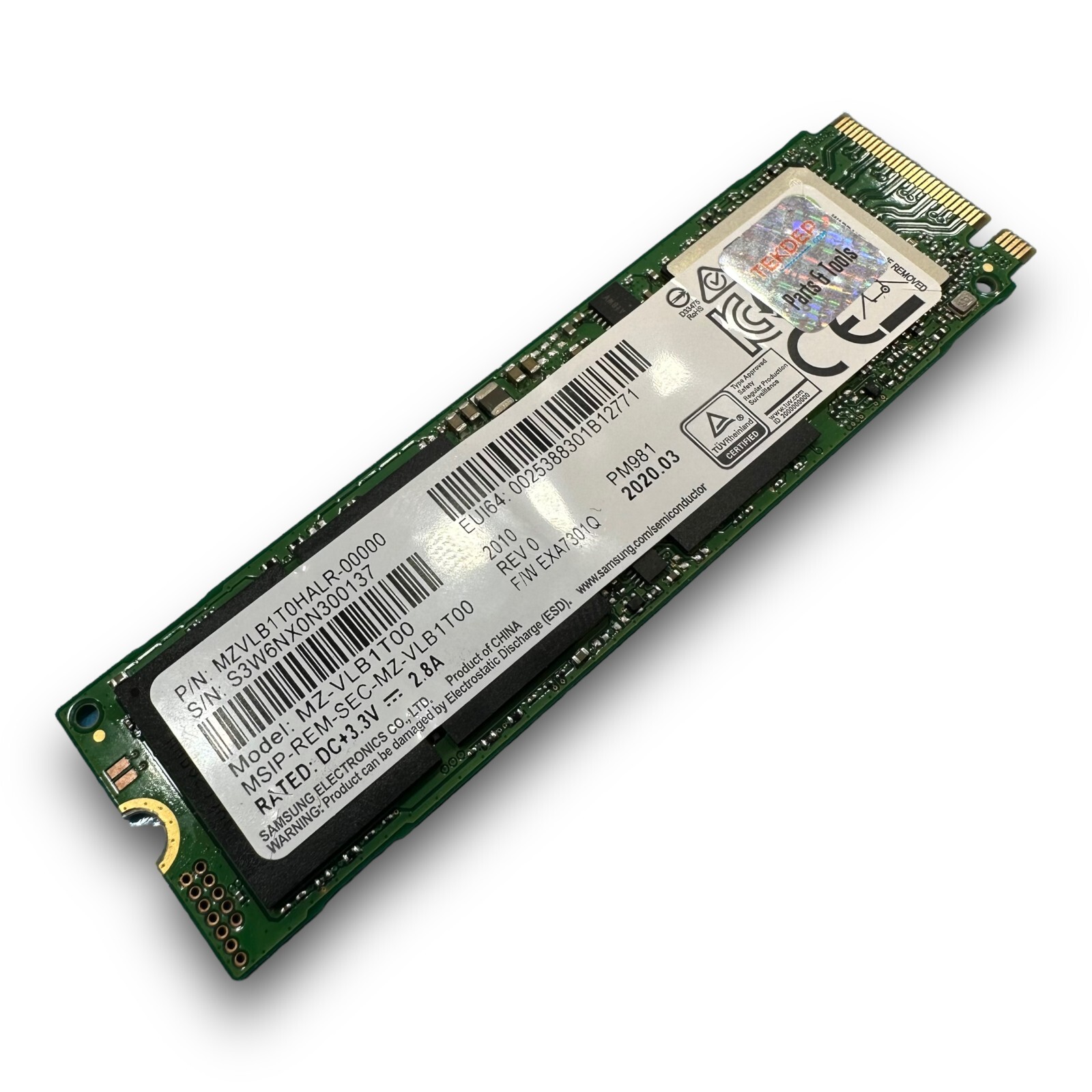 Samsung PM981 1 TB Solid State Drive m.2 NVME | eBay