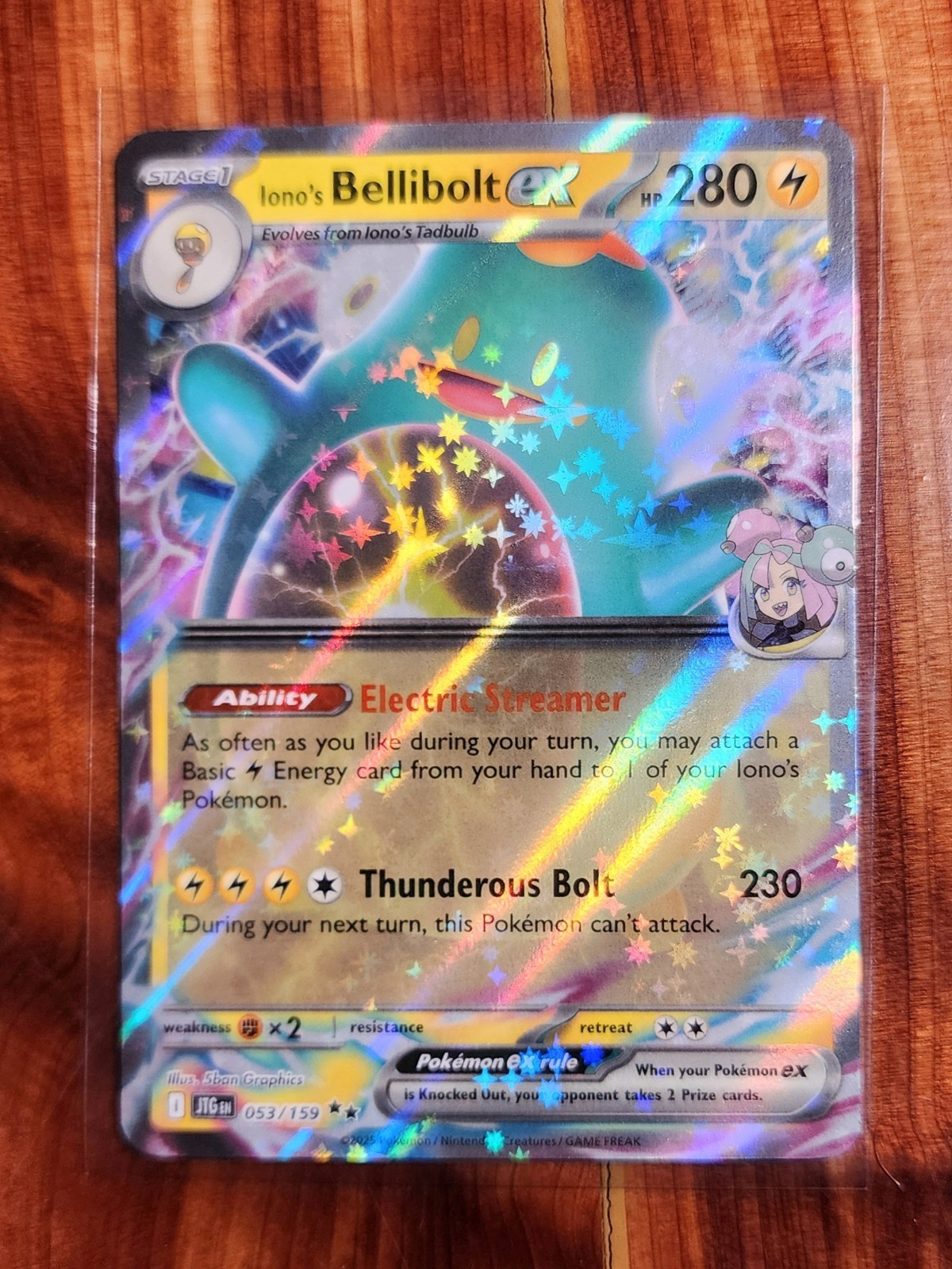 Iono's Bellibolt ex 053/159 Sv09: Journey Together Holo for sale online ...