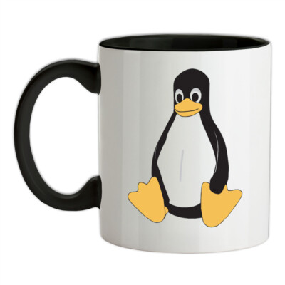 Linux Tux Logo 11oz Ceramic Two Tone Mug - Mint Ubuntu Pi | eBay UK