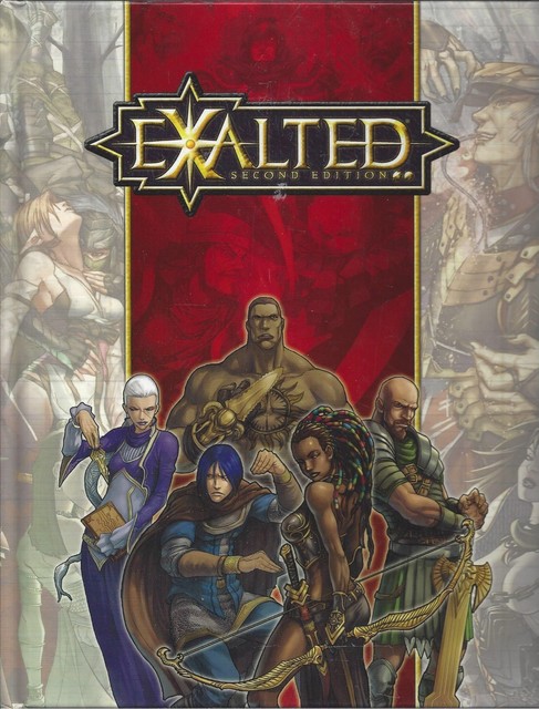 Exalted RPG Second Edition Core Rulebook HC White Wolf WW80000 for sale ...
