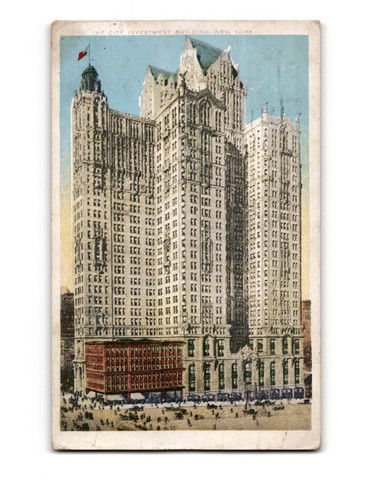 1918 New York City Investment Building - Vintage Postcard | eBay