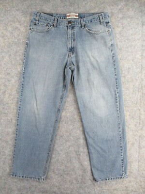 Authentics Signature Levis Jeans Mens 38x32 Blue Denim Relaxed ACTUAL ...