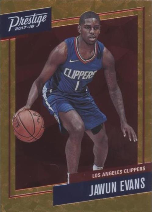 2017-18 Panini Prestige - Micro Etch Rookies Jawun Evans #37 Orange (RC ...
