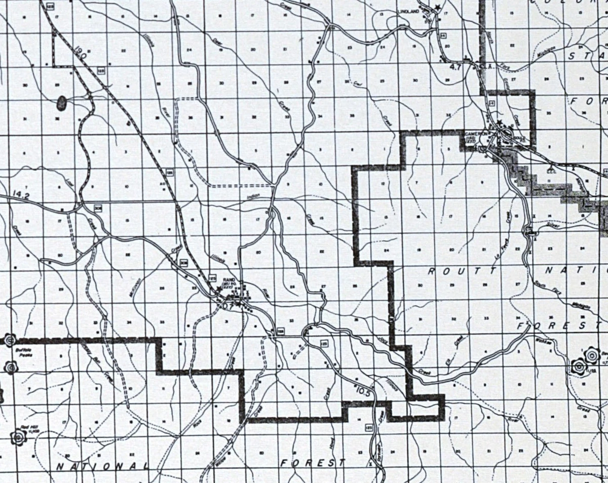 Map Of Walden Colorado