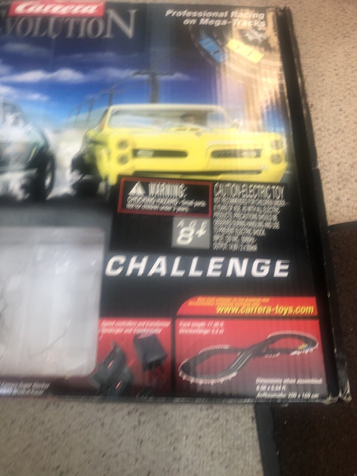 New CARERRA EVOLUTION Drag Strip SET analog 25113 SLOT CARS 1:32 no ...