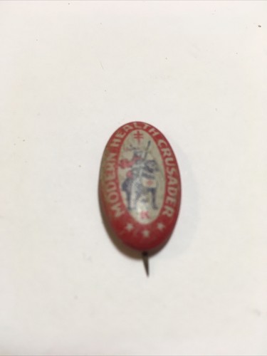 Modern Health Crusader Pin Back Button Vintage National Tuberculosis ...