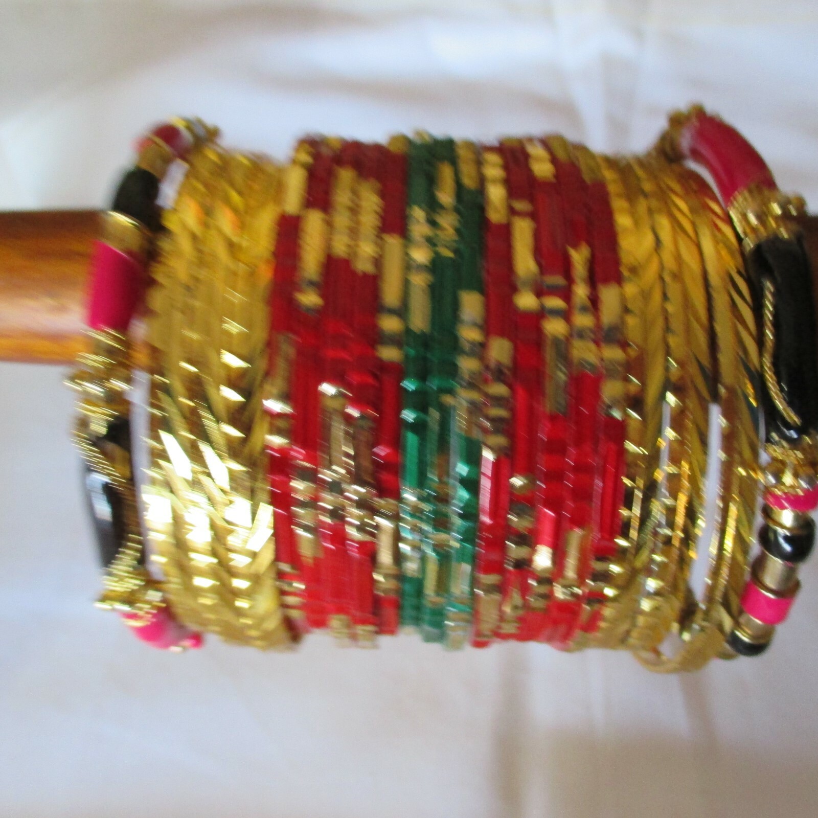 BUNCH Of JINGLING Bangle EXQUISITE BRACELET FOR Sari DRESS Diwali ...