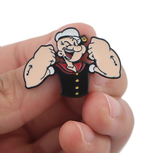 1929 POPEYE THE SAILOR Enamel Pin - Cartoon Strip Character Lapel Fun ...