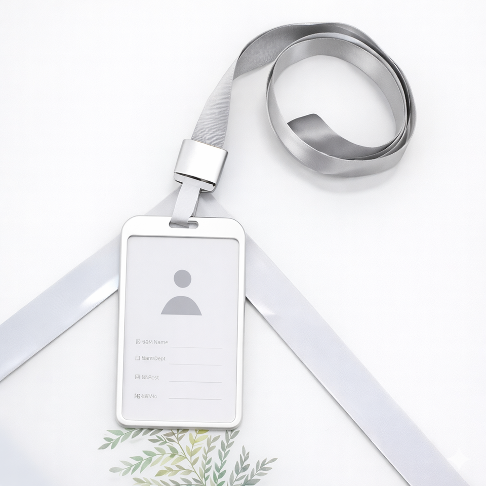 Fashion Aluminum Alloy Business Card Holder | Work Name Card ID Badge ...