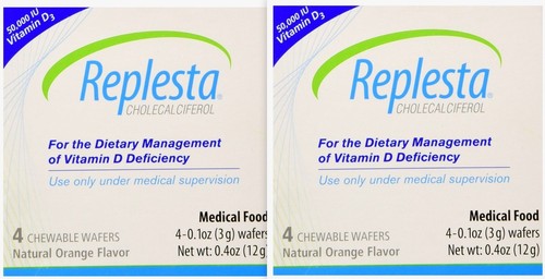 Replesta Wafer 4ct Vitamin D HIGH DOSE (not low dose NX) 50K IU ( 2 ...