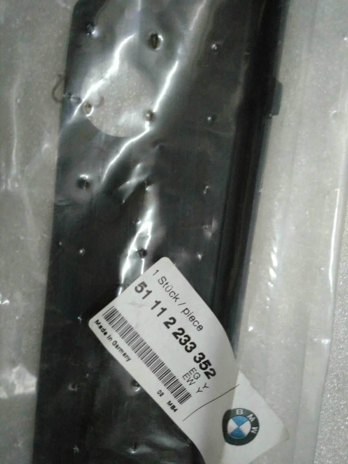 BMW E36 M Technic Front Bumper Protective Moulding Genuine 51112233352 ...