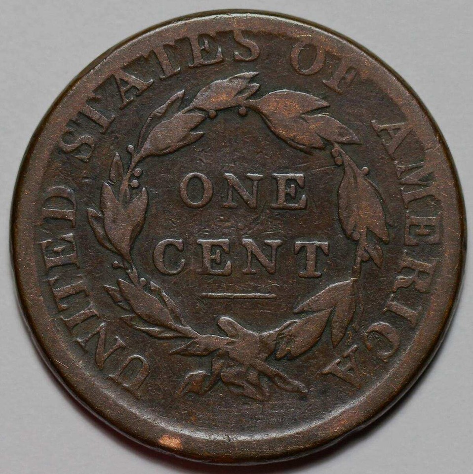 1814 Classic Head Large Cent - Plain 4 - Scrape - US 1c Copper Penny ...
