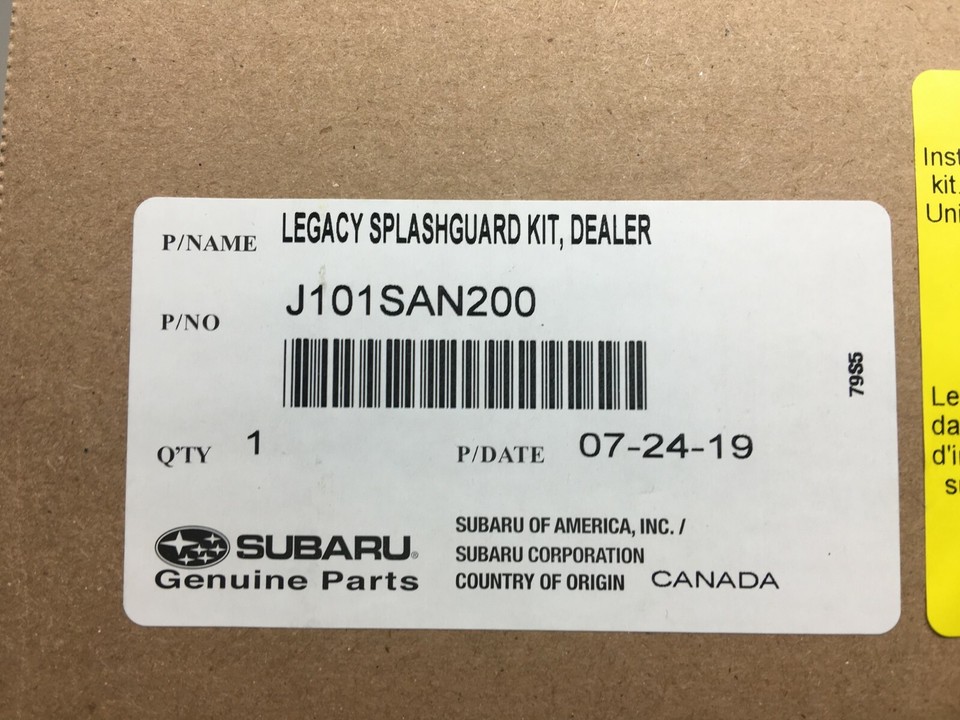 2020-2025 Subaru Legacy OEM STONE Splash Guards Mud Flaps Set of 4 ...