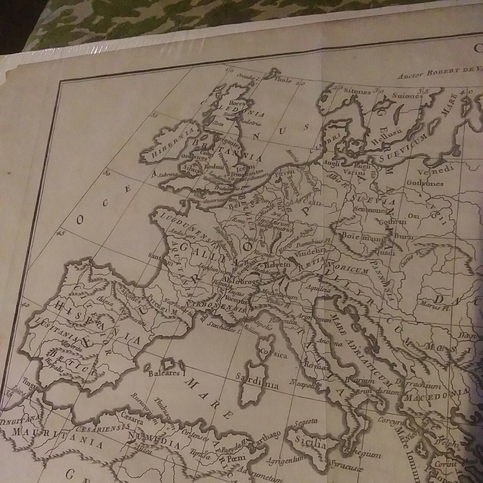 Europe Africa India. MAP ORBIS VETUS 1770. ROBERT DE VAUGONDY. LARGE ...