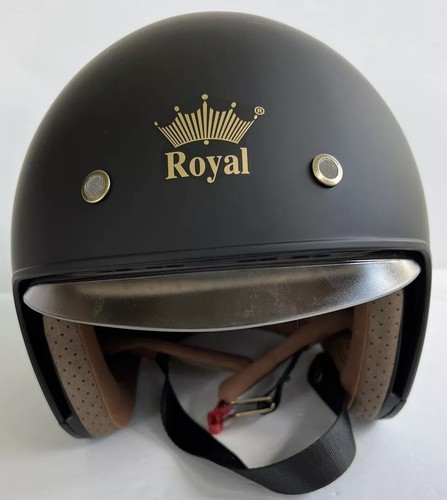 Royal M139 Open Face Motorcycle Helmet - Retro Motorcycle 3/4 Vespa ...