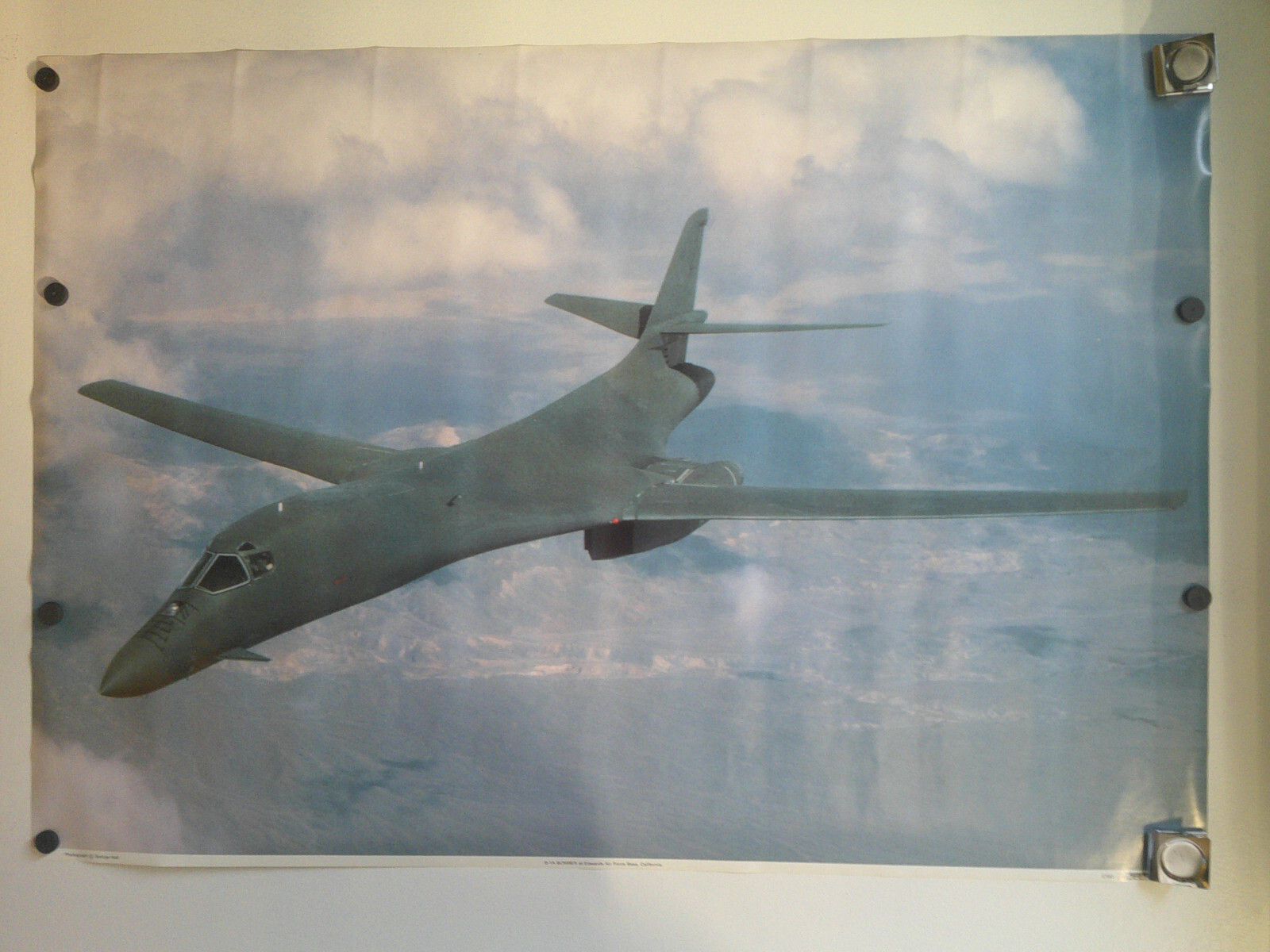 PLAISTOW PICTORIAL #C183 B-1 BOMBER POSTER 25"X35" | eBay