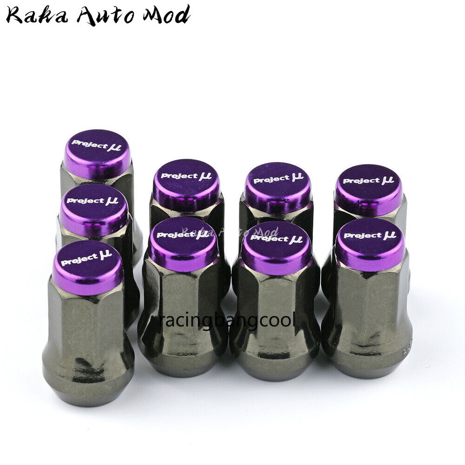 M12x1.5 Project MU Purple Composite SPEC Steel Wheel Lug Lock Nuts ...