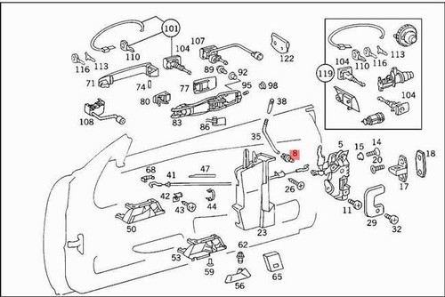 Genuine Clip MERCEDES 190 A124 C124 R129 S124 W124 W129 W201 Cabrio ...