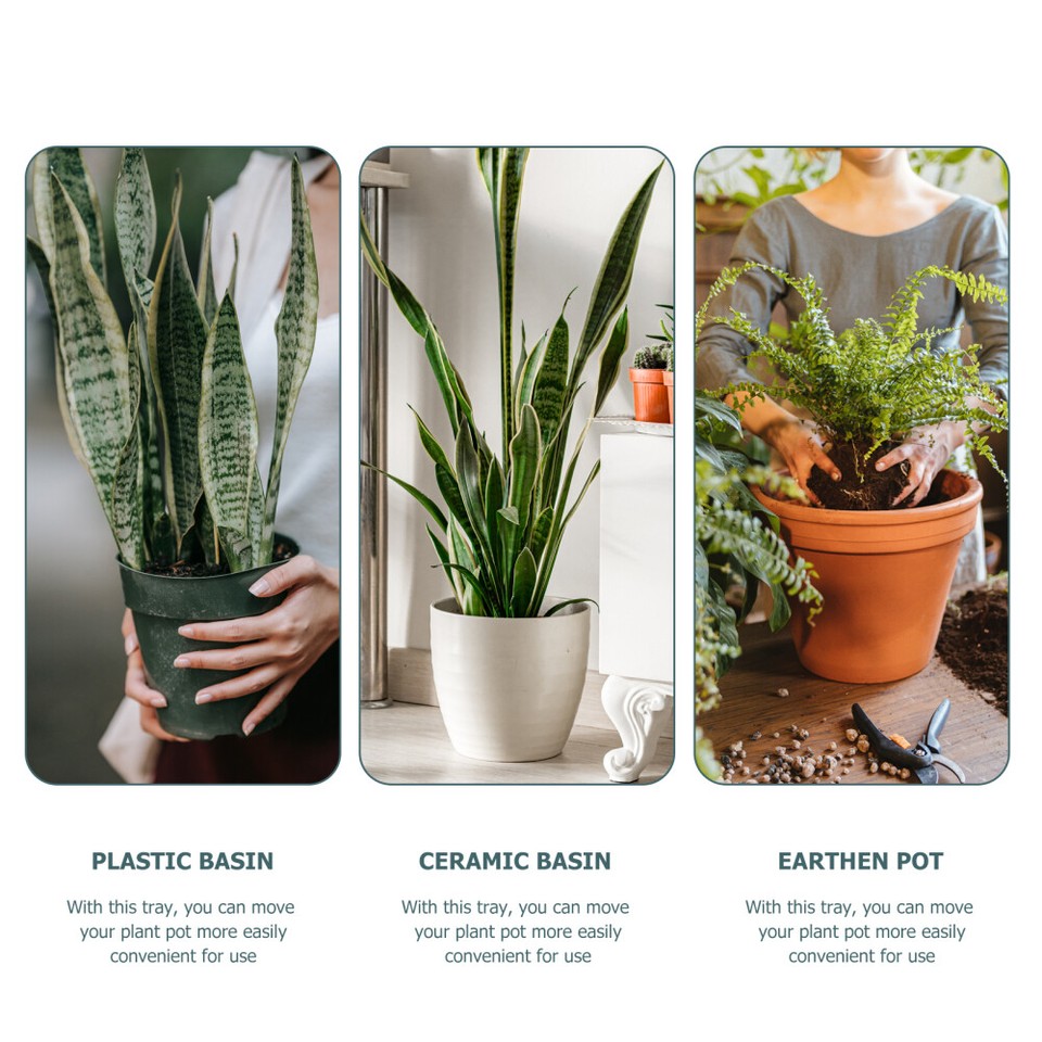 5pcs Flowerpot Trays Large Plant Pot Bases Drip Pan Saucer Plant Pots ...